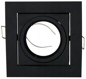BERGE Čtvercové pohyblivé svítidlo 70452 -  GU10 - ODLEW - černá matná