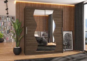 ADRK Furniture Posuvná skříň s zrcadlem MEDISON 180 ADRK-SW-MED-CH-180