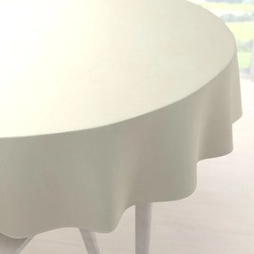 Biante Sametový kulatý ubrus Velvet Premium SVP-003 Smetanový Ø 110 cm