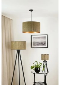 Brilagi - Stolní lampa BOSTON ROLLER 1xE27/15W/230V hnědá/zlatá
