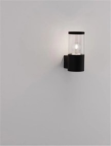 NV 9002873 Venkovní nástěnné svítidlo CETERA černý hliník a akryl E27 1x12W 220-240V IP54 bez žárovky - NOVA LUCE