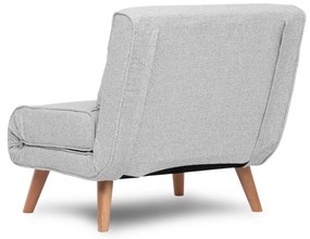 Hanah Home Rozkládací křeslo FOLDE šedé