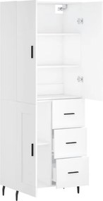 Skříň highboard bílá 69,5 x 34 x 180 cm kompozitní dřevo 3196027