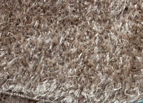Koberce Breno Kusový koberec BRILLIANT 4200 Taupe, Hnědá, 80 x 150 cm
