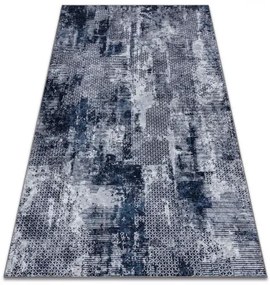 Kusový koberec pratelný MIRO 51924.805 Abstraktní protiskluzový šedý modrý Rozměr: 140x190 cm