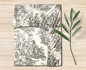 Ervi Bavlněné napínací prostěradlo - Toile de Jouy