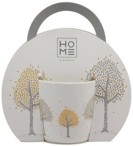 HOME ELEMENTS Porcelánový hrnek 300 ml, Stromečky