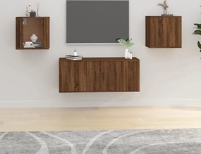 vidaXL Nástěnné TV skříňky 2 ks 40 x 34,5 x 40 cm [816643] Barva: hnědý dub