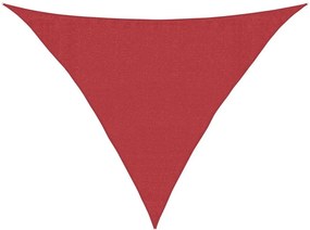 Stínící plachta 160 g/m² červená 3,5 x 3,5 x 4,9 m HDPE 311642