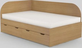 Dřevona - Elitte Dětská postel REA GARY 120x200 s úložným prostorem, levá, BUK