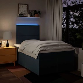 Box spring postel s matrací černá 120x190 cm textil 3292726