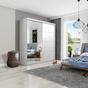 Posuvná skříň TOP PLUS B-23 - bílý 150x200x62 cm