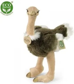 RAPPA Plyšový pštros emu 32 cm / ECO-FRIENDLY / od 0 měsíců