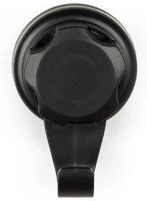 Háčky do koupelny Compactor Bestlock Black s přísavkami -bez vrtání, nosnost až 3 kg, 2 ks
