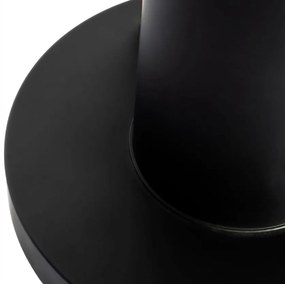 Erga Aurora Small Black, toaletní WC kartáč s dřevěným držákem na WC papír na postavení 19x19x56 cm, hnědá-černá, ERG-SEP-1340STLAZSBLA