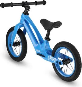 NILS Fun RB901 Dětské odrážedlo s 12" pumpovanými koly a LED modré