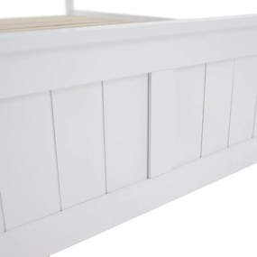 Postel s roštem 180x200, borovicové dřevo / bílá, LUCAS NEW Kondela 0000230731