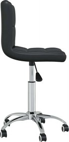 Otočná jídelní židle černá umělá kůže 3087562