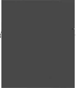 vidaXL Skříňka se zápustným umyvadlem dřevotříska [3070813] Barva: šedá s vysokým leskem