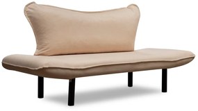 Designová rozkládací pohovka Wenda 140 cm krémová