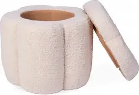 Childhome Box na hračky 2v1 Květina Off White