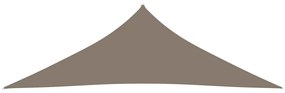 vidaXL Stínící plachta oxfordská látka trojúhelník 3,5x3,5x4,9 m taupe