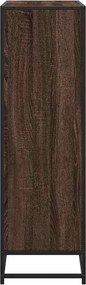 Knihovna hnědý dub 97,5 x 33 x 107,5 cm kompozitní dřevo a kov 3300864