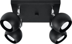 Sollux Lighting Stropní svítidlo OCULARE 4 černé