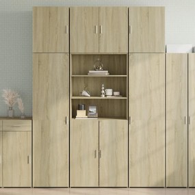 Skříň highboard dub sonoma 80 x 42,5 x 249 cm kompozitní dřevo 3281359