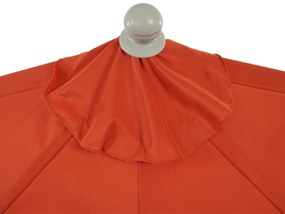 Slunečník půlkruh Parla - polyester/hliník - 300cm terakota bez podstavce