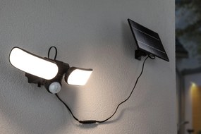 P 94610 Solární LED osvětlení zdí Sonlig pohybové čidlo (IR) IP65 hranaté 286x137mm 3000K 2x9W antracit umělá hmota - PAULMANN