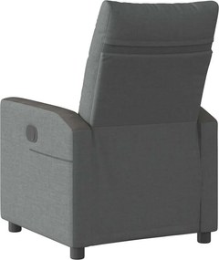 Elektrické polohovací křeslo tmavě šedé textil 3324039