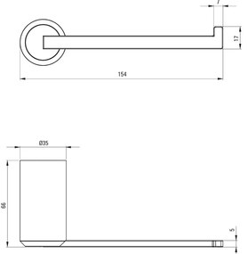 Deante Arnika, nástěnný držák WC papíru, grafitová, DEA-ADA_D211