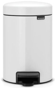 Brabantia pedálový odpadkový koš newlcon, 3l, bílý, 112126