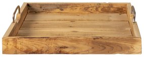 Dřevěný servírovací podnos – 40x40x8 cm
