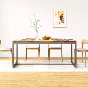 Jídelní stůl masivní sheeshamové dřevo a ocel 180 cm