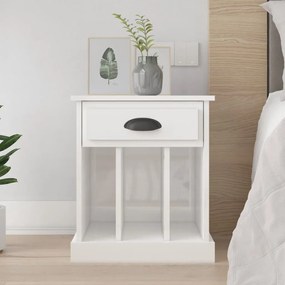 vidaXL Noční stolek 43 x 36 x 50 cm [816350] Barva: bílá s vysokým leskem