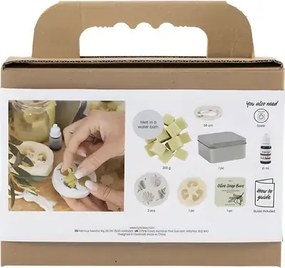 Creativ Company Výroba mýdla Seashells Olive Green / Kreativní sada /