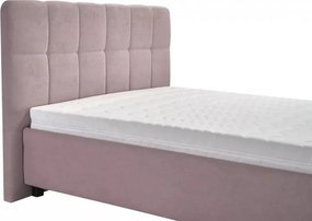 Falco Čalouněná postel KELLY 120x200 s úložným prostorem, starorůžová