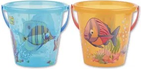 Androni Kyblík rybičky průhledný modrá / průměr 17 cm / od 12 měsíců