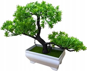 Stromek bonsai Květináč Bílá Květina Zelená Umělé Do Kanceláře Párty Terasa