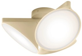 Axolight Orchid, pískově béžové stropní svítidlo, 3x10W LED 3000K stmívatelné, prům. 38,2cm