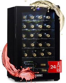 Shiraz 24 Uno, vinotéka, 67 l/24 lahví, 5-18 °C, dotykové ovládání, černá