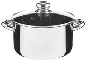 KOLIMAX - české nerezové nádobí Hrnec s poklicí KOLIMAX CERAMMAX PRO STANDARD - granit černý, 22 cm, 4,5 l