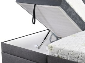 Americká postel boxspring LUIGI 200x200, s úložným prostorem