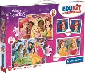 Clementoni Soubor her Disney princezny 4v1 / 72 dílků / od 3 let