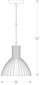 Zuma Line A8082-GLD - Lustr na lanku DOLIA 1xE27/40W/230V pr. 25 cm zlatá