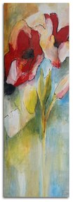 Obraz na plátně Květiny Akrylová malba mák - 30x90 cm