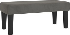 Box spring postel s matrací tmavě šedá 100x200 cm samet 3137888