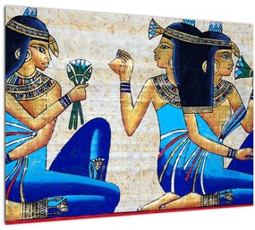 Skleněný obraz - Egyptské malby (70x50 cm)